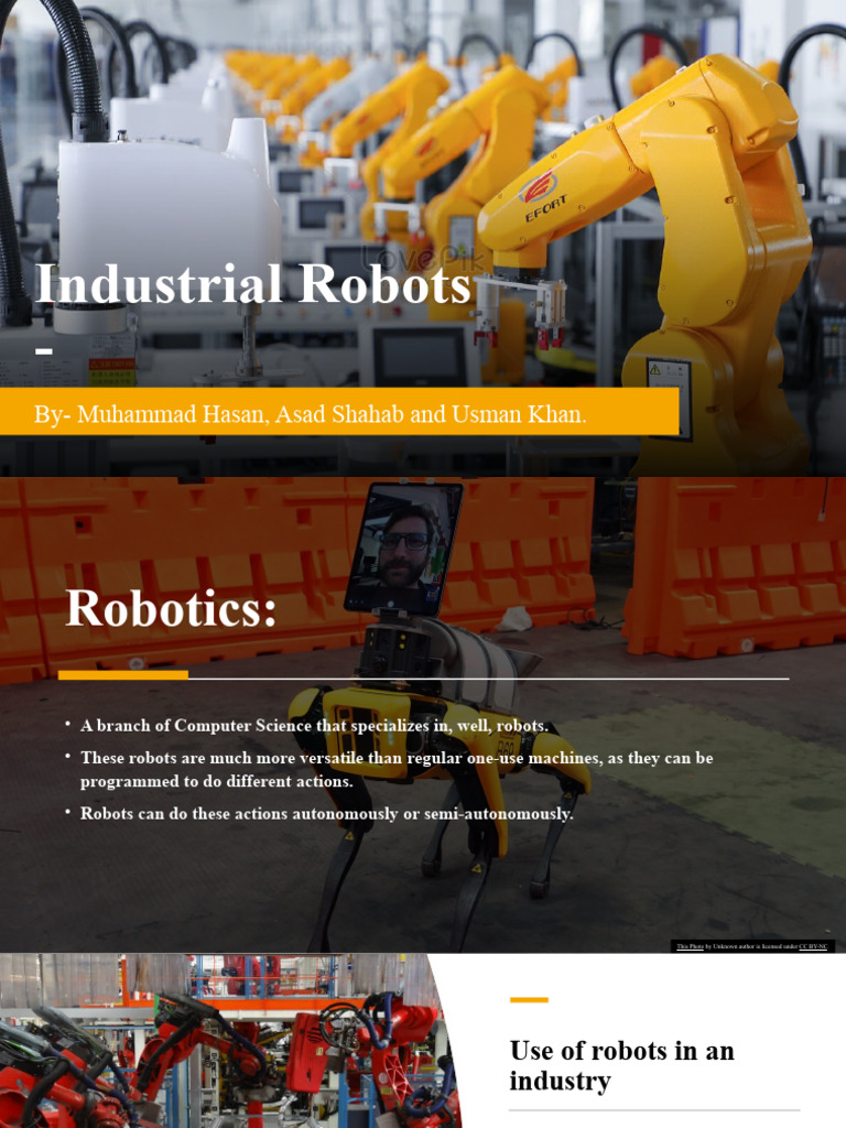 Industrial Robots - : By-Muhammad Hasan, Asad Shahab and Usman Khan | PDF
