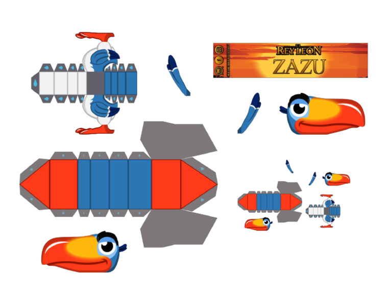 Zazu By Imagine Minipapercraft (1) | PDF