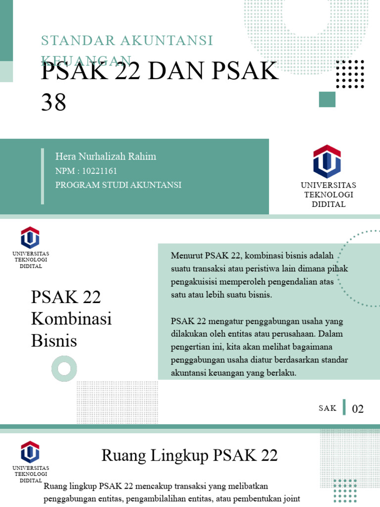Kombinasi Bisnis dalam PSAK 22 dan 38 | PDF