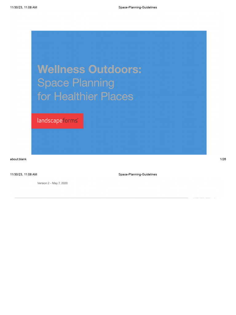 Space Planning Guidelines | PDF