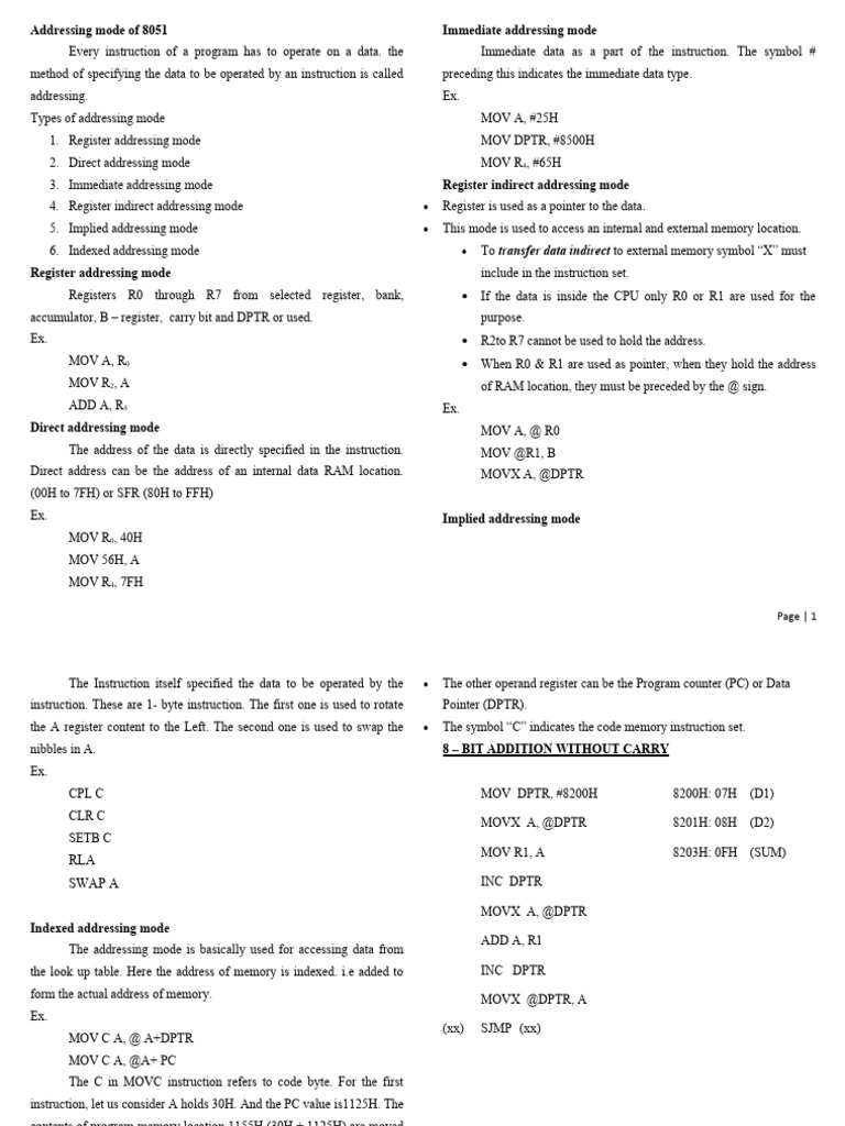 8051 Add Sub Program | PDF | Manufactured Goods | Integrated Circuit