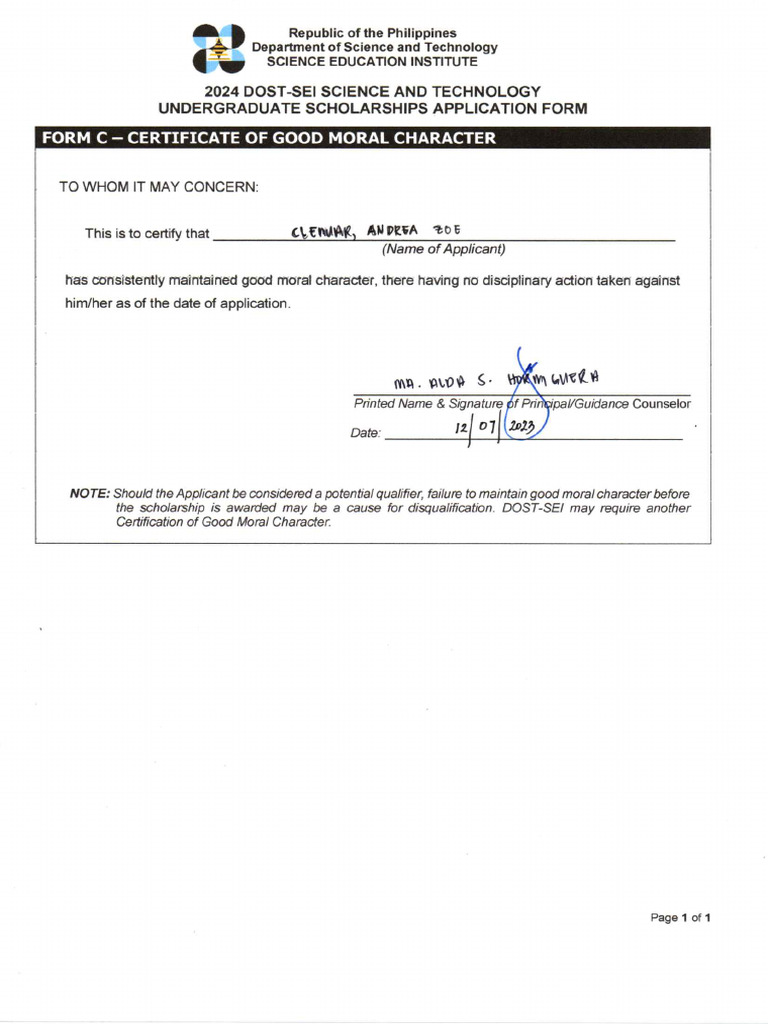 Clenuar - Form C | PDF