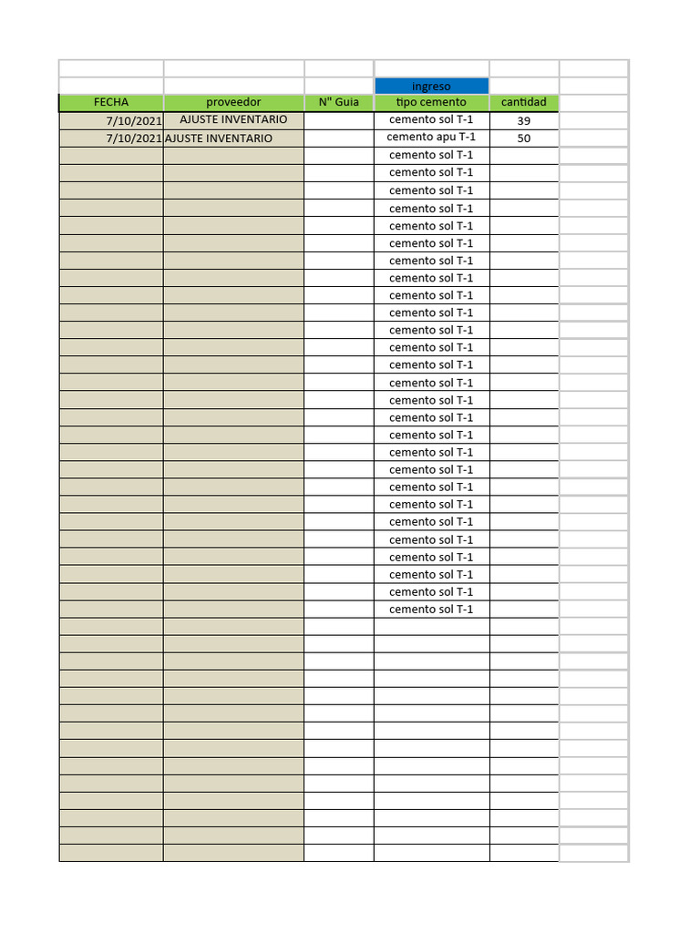 Control de Cemento Tarrajeo Listo | PDF Control de Cemento Tarrajeo Listo | PDF