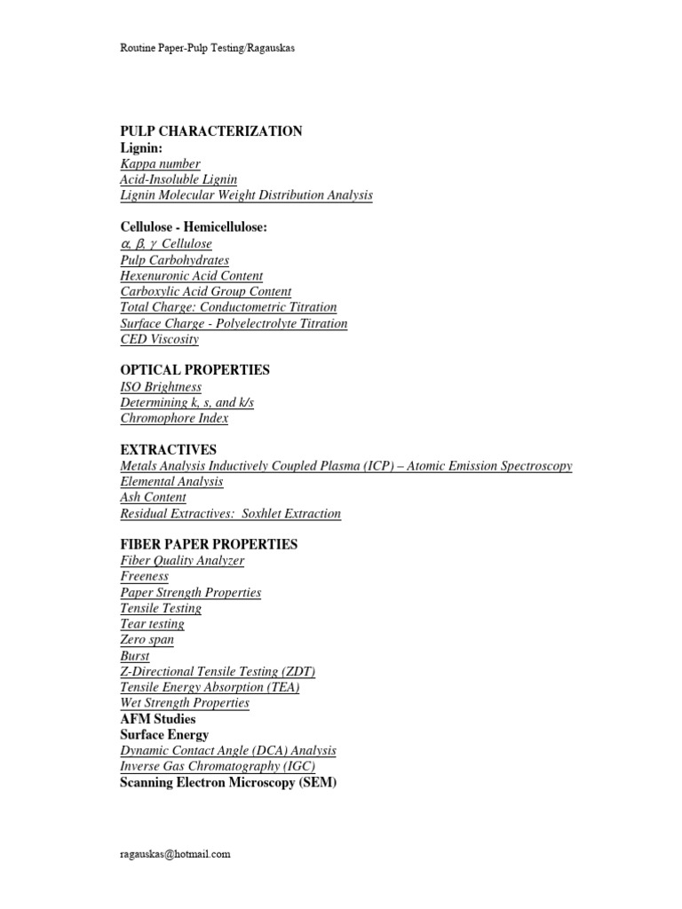 LAboratory Procedures | PDF | Gas Chromatography | Pulp (Paper)