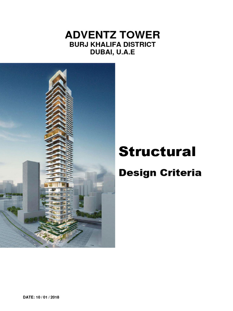 Design Criteria (Best) | PDF | Concrete | Structural Load