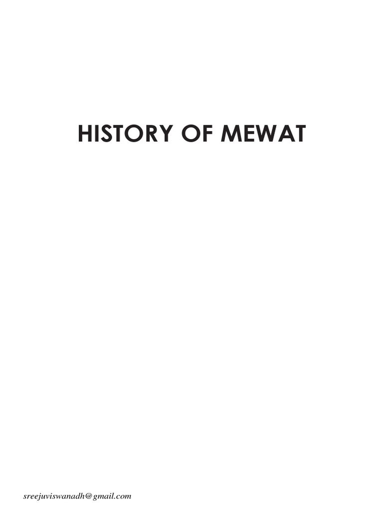 History of Mewat | PDF