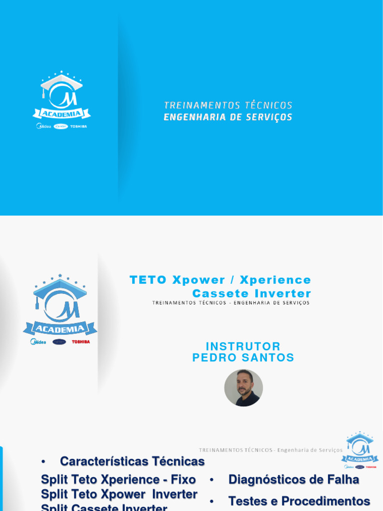 Palestra Teto Cassete Inverter 2023 | PDF | Placa de circuito impresso | Eletrônicos