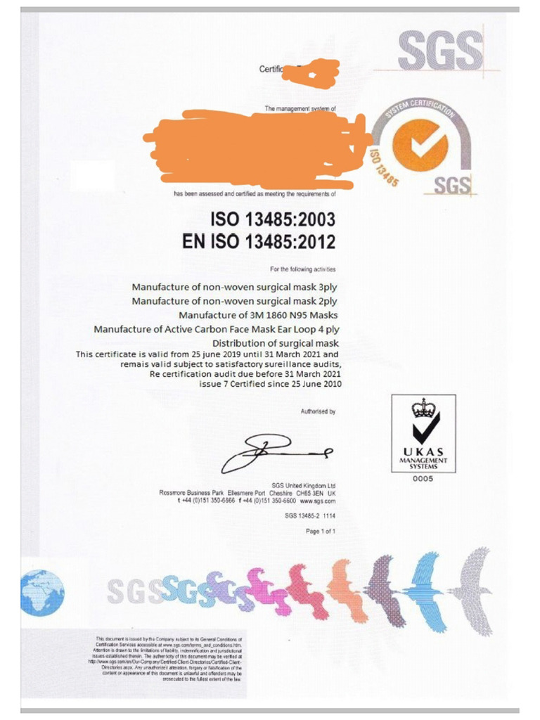 Certificat 3M 8210 | PDF