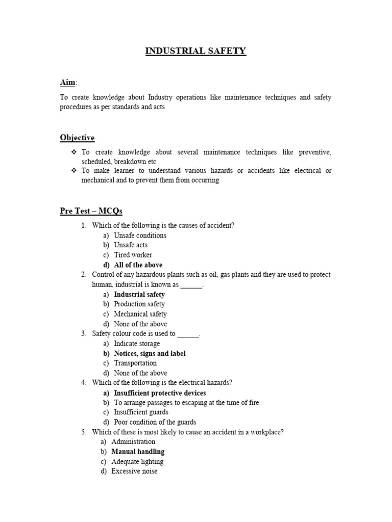 Sme INDUSTRIAL SAFETY | PDF | Safety | Occupational Safety And Health