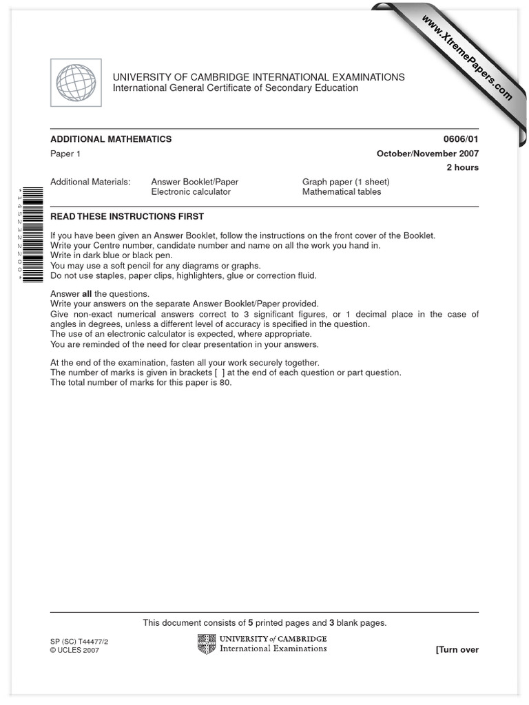 University of Cambridge International Examinations International ...