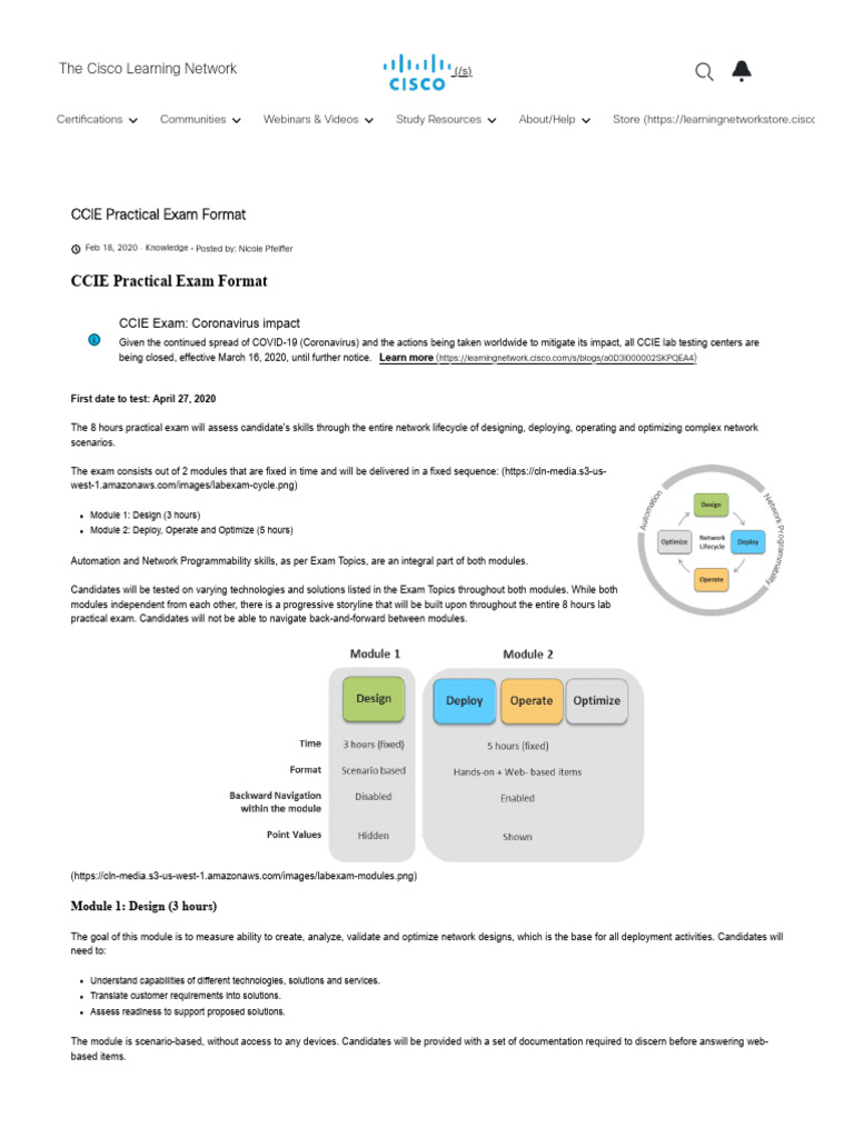 CCIE Practical Exam Format | PDF | Computer Network | Information Technology