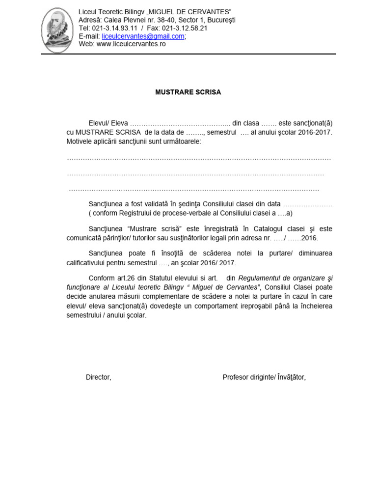 Formulare Sanctiuni | PDF