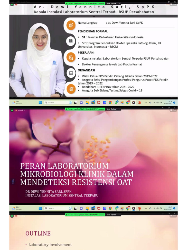 Peran Laboratorium Mikrobiologi Klinik Dalam Mendeteksi Resistensi OAT - DR Dewi Yunnita Sari ...