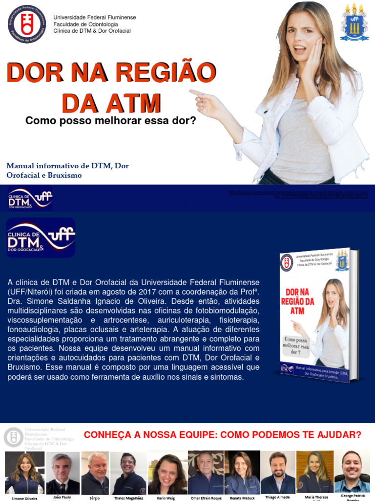 Manual Informativo de DTM, Dor Orofacial e Bruxismo FOUFF - E-Book | PDF | Depressão | Dor