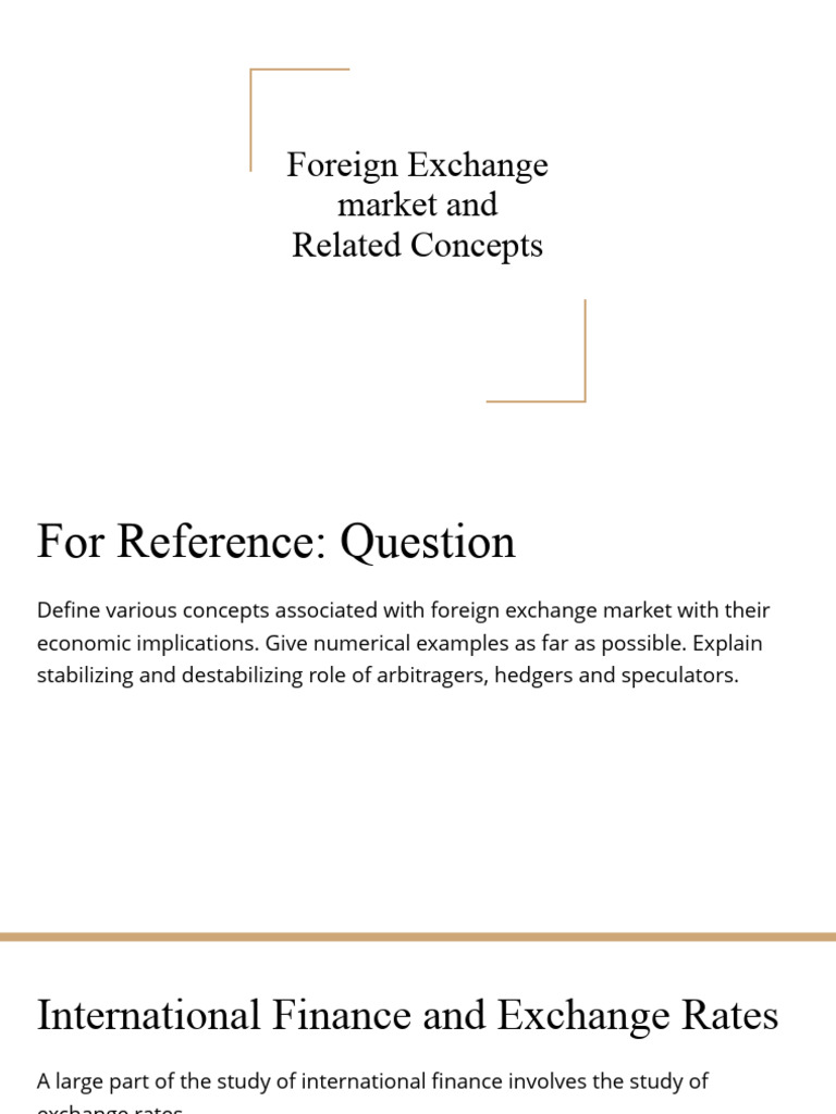 Understanding Foreign Exchange Concepts | PDF | Foreign Exchange Market ...