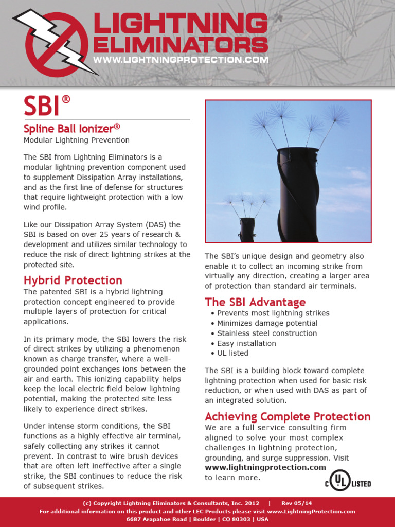 SBI Product Overview | PDF | Lightning | Electricity