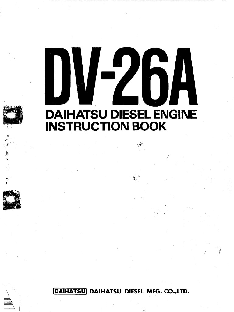 Dv-26a Instruction Manual | PDF