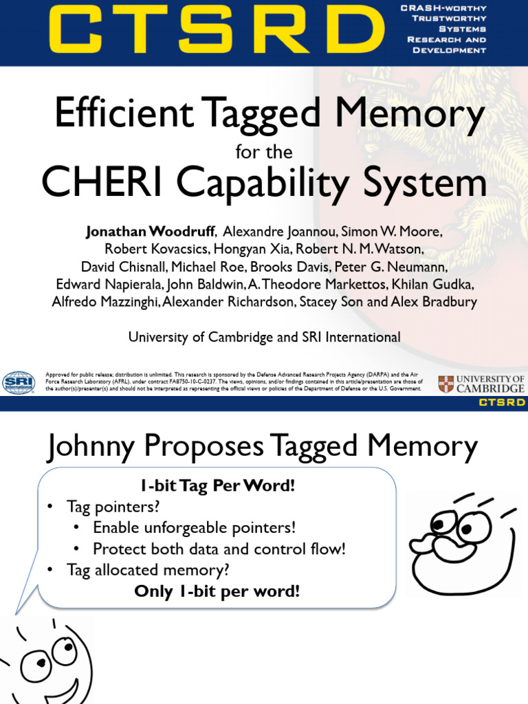Jonathan Woodruff - Memory Tech and Arch | PDF | Cpu Cache | Office Equipment