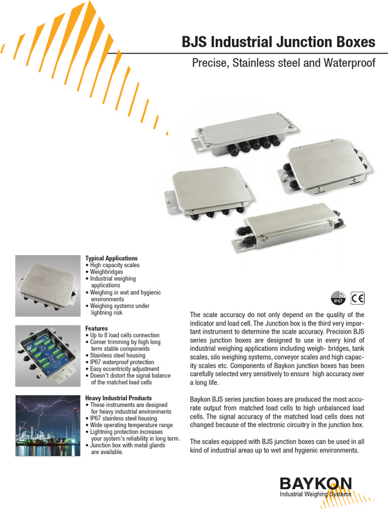 Baykon Industrial Junction Boxes Bjs Catalogue | PDF