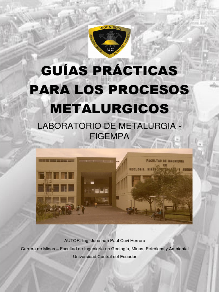 Libro Guías Prácticas para Procesos Metalúrgicos | PDF | Roca (geología) | Metalurgia