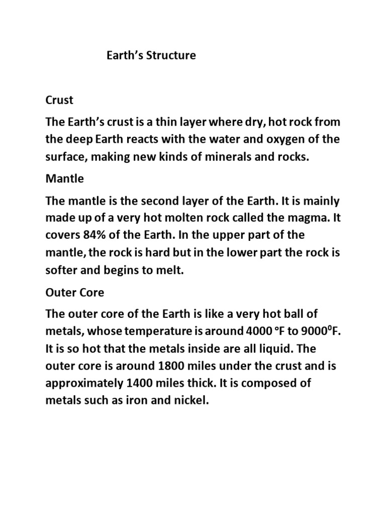 Earth's Structure | PDF