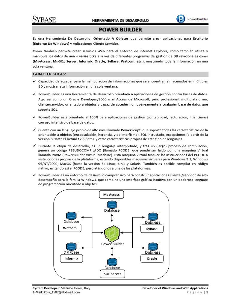 Guía Completa de PowerBuilder 12.5 | PDF | Oracle Corporation ...