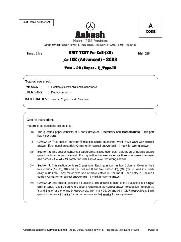 Unit Test 2 Paper 1 Compile Question | PDF | Redox | Materials Science