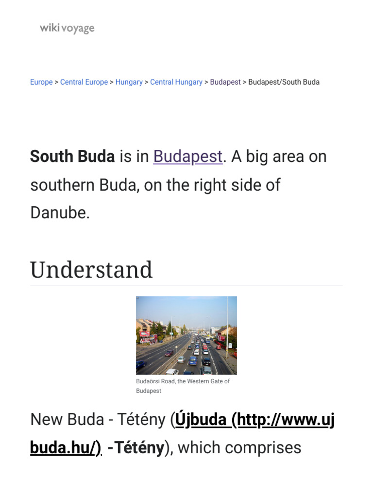 South Buda Travel Guide | PDF | Budapest