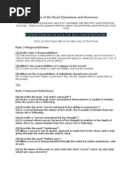 Colreg Questions +answers Test | PDF | Port And Starboard | Anchor