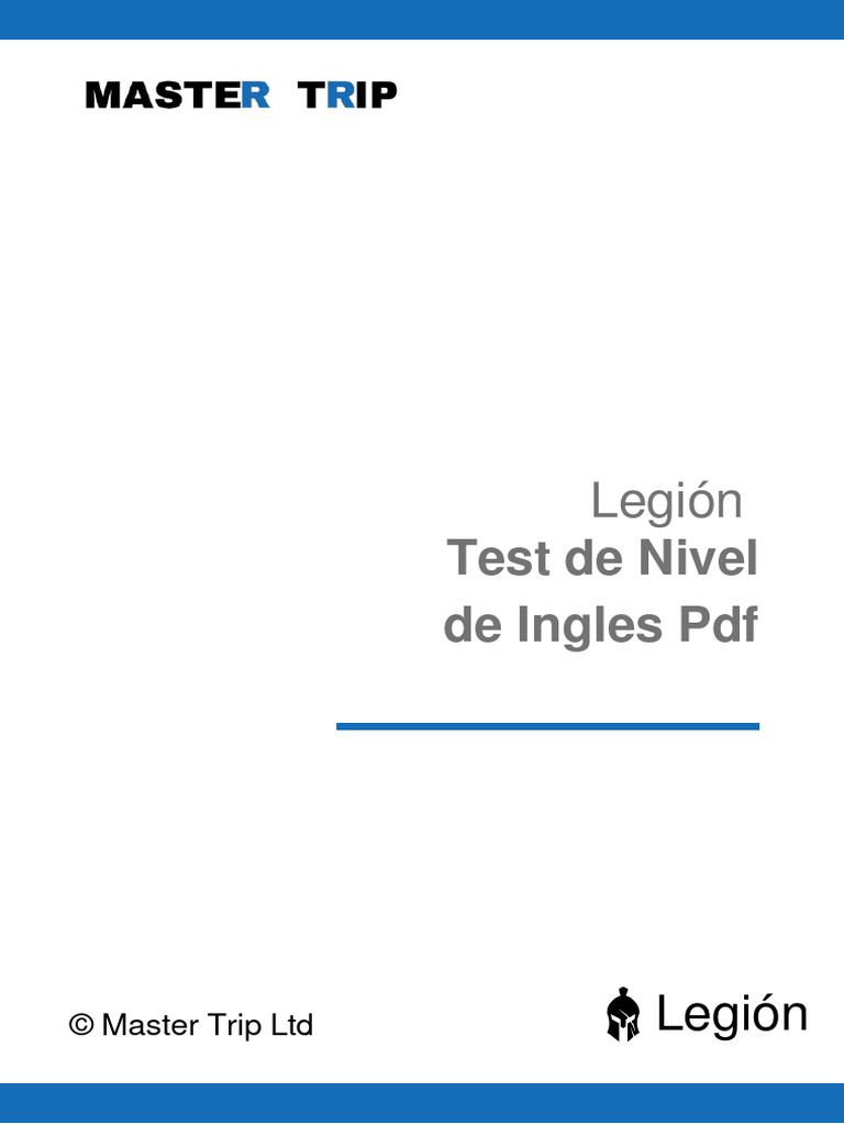 Test de Ingles Gratis para Saber Tu Nivel PDF | PDF | Tipología ...