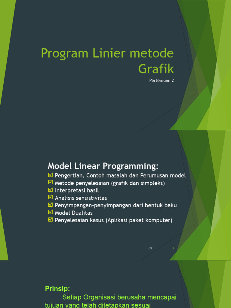 Program Linier Metode Grafik | PDF