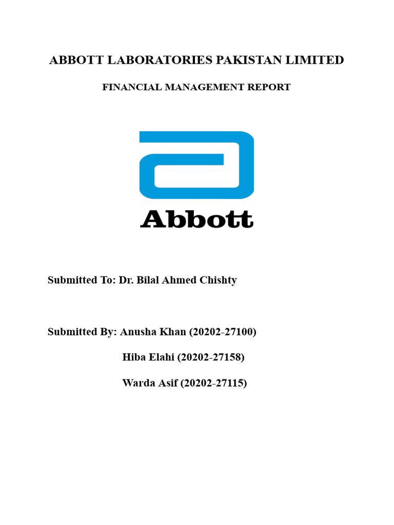 Abbott Pakistan Financial Insights | PDF | Free Cash Flow | Business