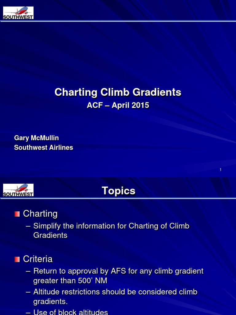 15-01 RD291 Climb Gradients McMulllen | PDF | Air Traffic Control ...
