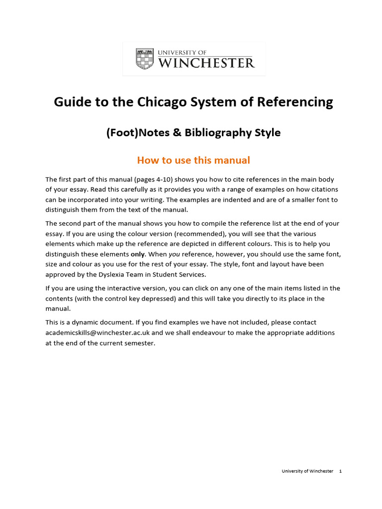 Chicago Referencing Guide | PDF | Citation | Plagiarism