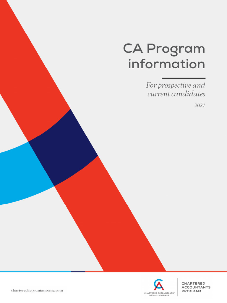 CA Program Information - 100821 | PDF