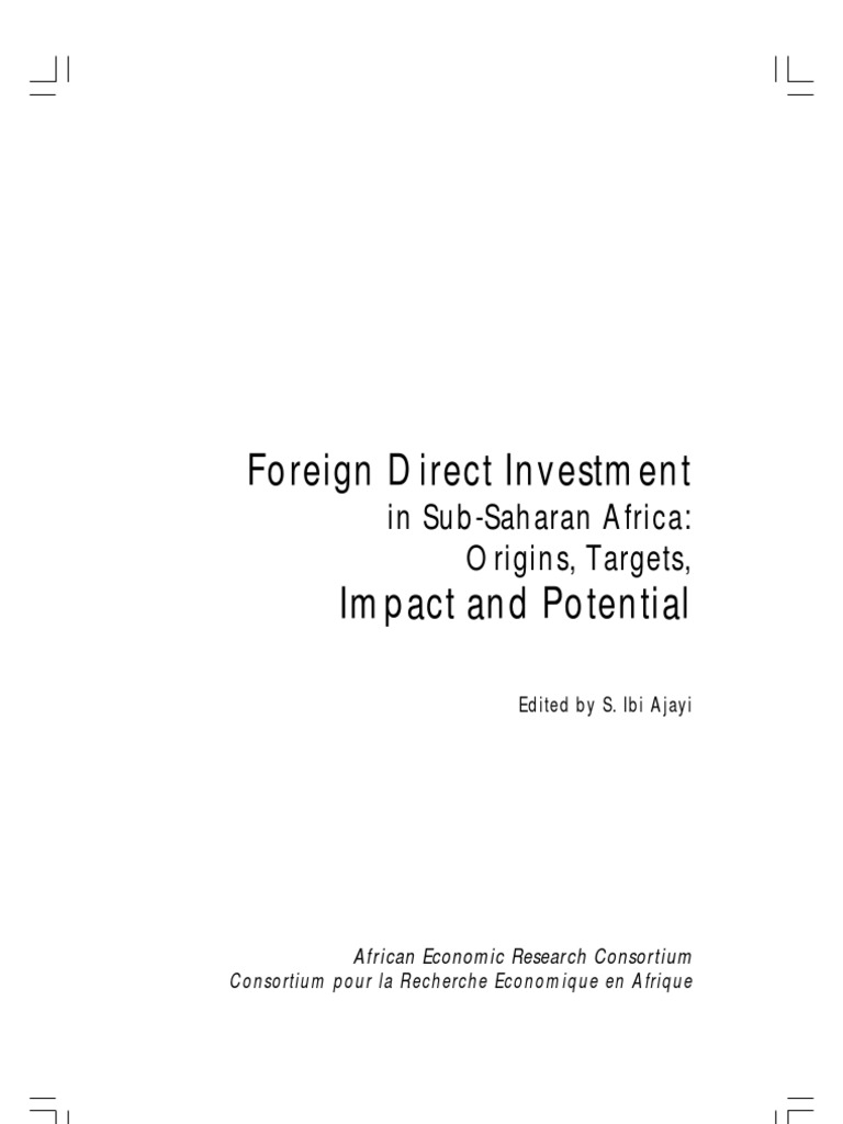 FDI Papers Book Length Volume | PDF | Foreign Direct Investment | New ...
