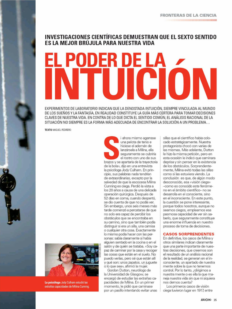 Ac-324-El Poder de La Intuicion | Descargar gratis PDF | Mente inconsciente | Sueño