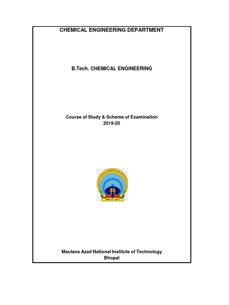 B.tech - Chemical Engineering | PDF | Chemical Reactor | Fluid Dynamics