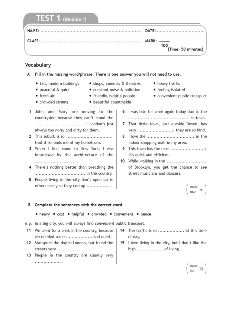 02 Module Test 1 ACTION 3 | PDF