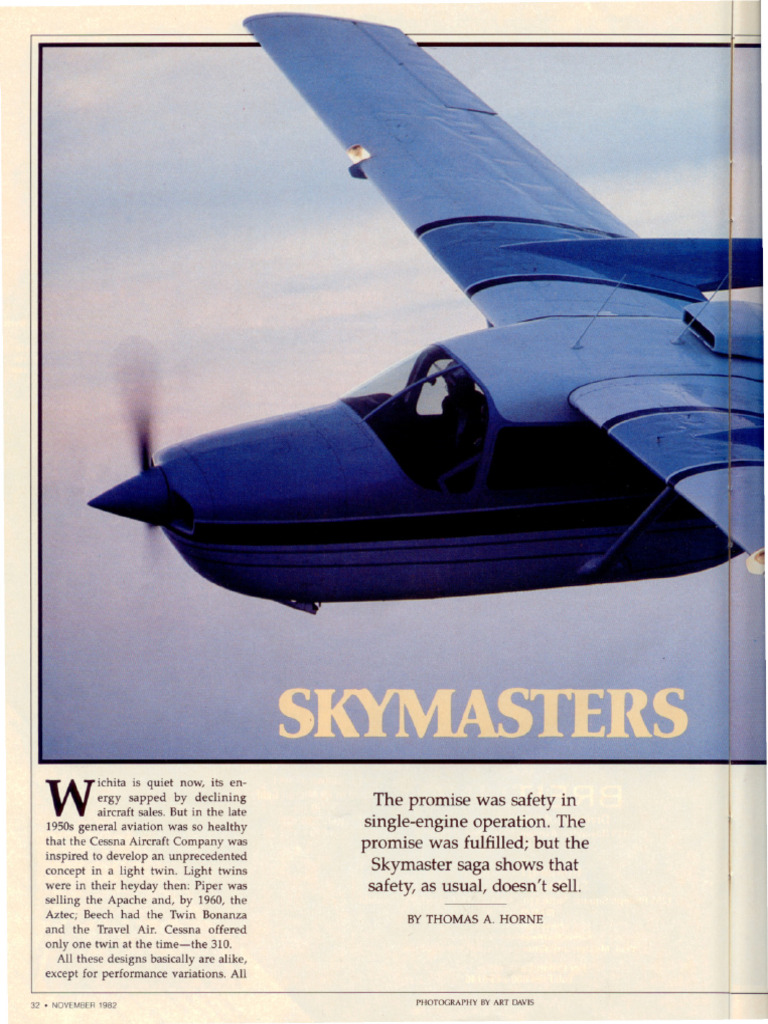 Cessna Skymaster Engine Design Overview | PDF