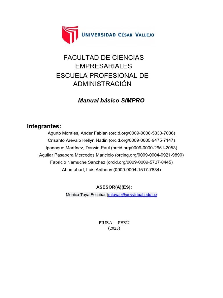 Análisis SIMPRO | PDF | Inventario | Toma de decisiones