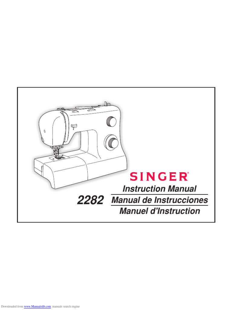 Singer Tradition 2282 Manual Guide | PDF | Sewing Machine | Textiles