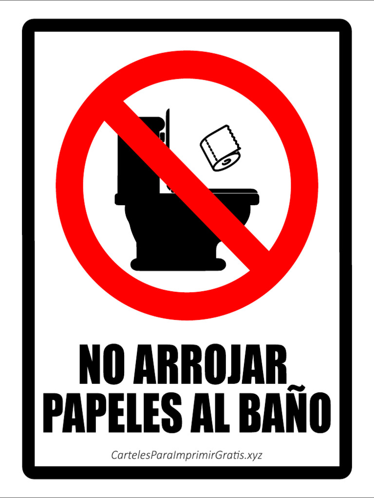 Letrero para Mantener Limpio Imprimir Gratis en PDF T Carta | PDF