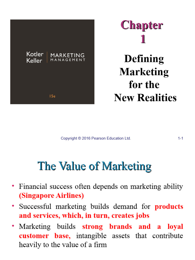 Chapter No 1 | PDF | Marketing | Market (Economics)