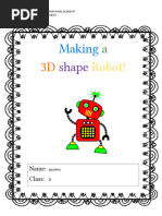 2D Shape Robot Craft | PDF | Geometric Shapes | Geometry