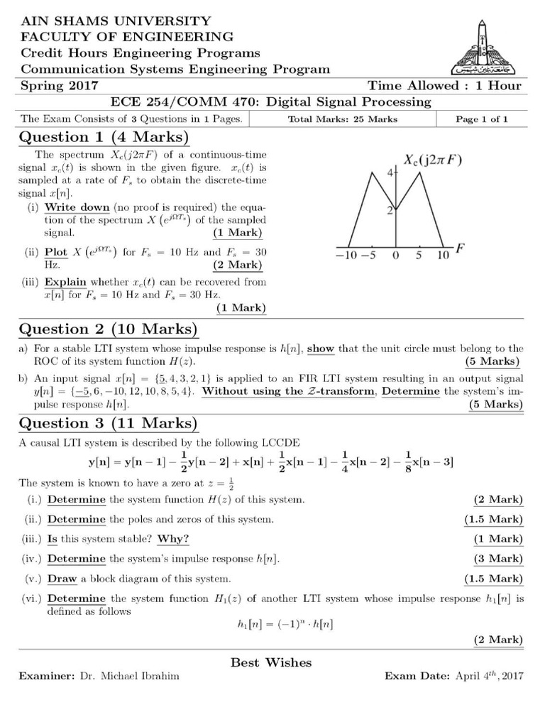 (Spring 2017) Midterm Exam | PDF