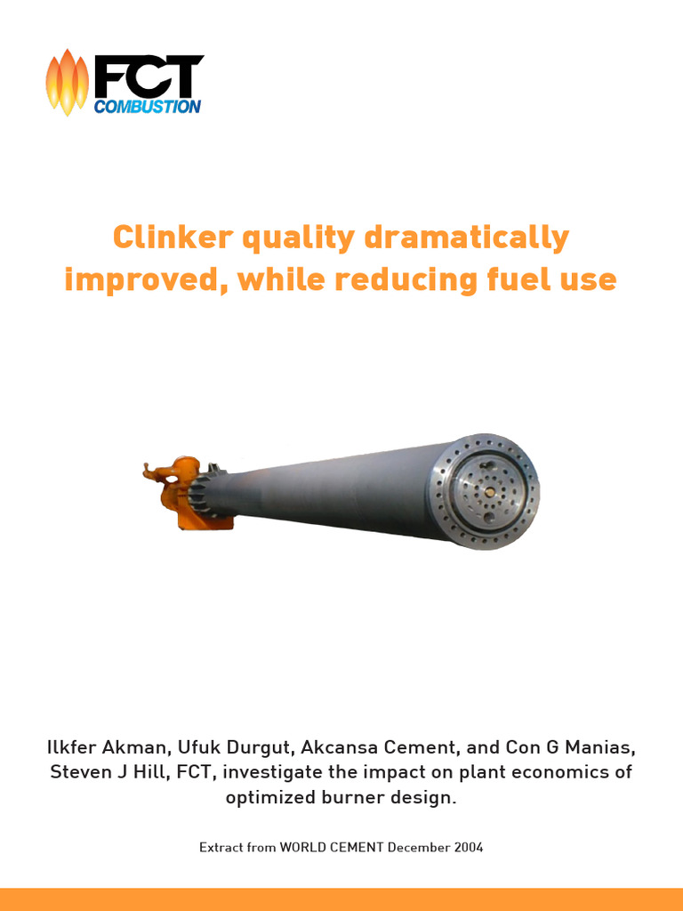 Optimizing Burner Design for Cement Efficiency | PDF | Combustion | Cement