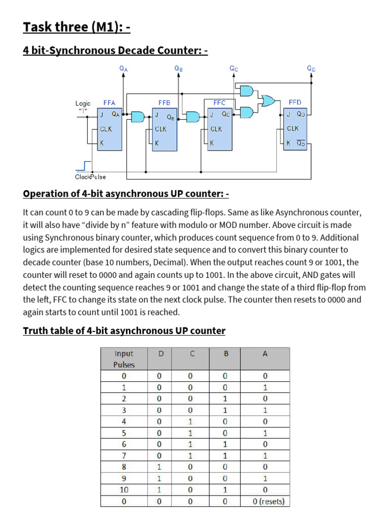 Binarry Counter Circuits | PDF | Computer Science | Electronics