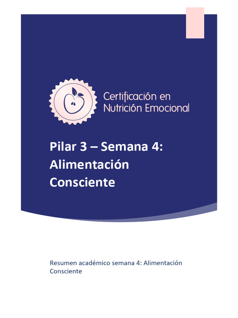 Resumen Académico Pilar 3 Semana 4 | Descargar gratis PDF | Mente