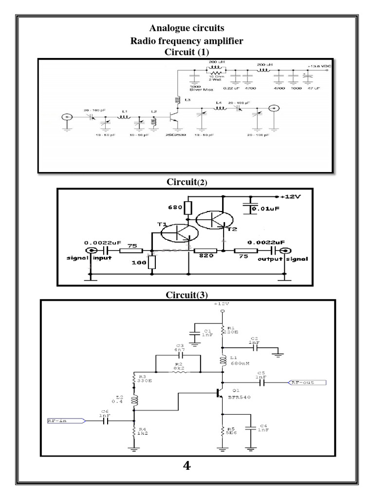 Analogue Circuits | PDF
